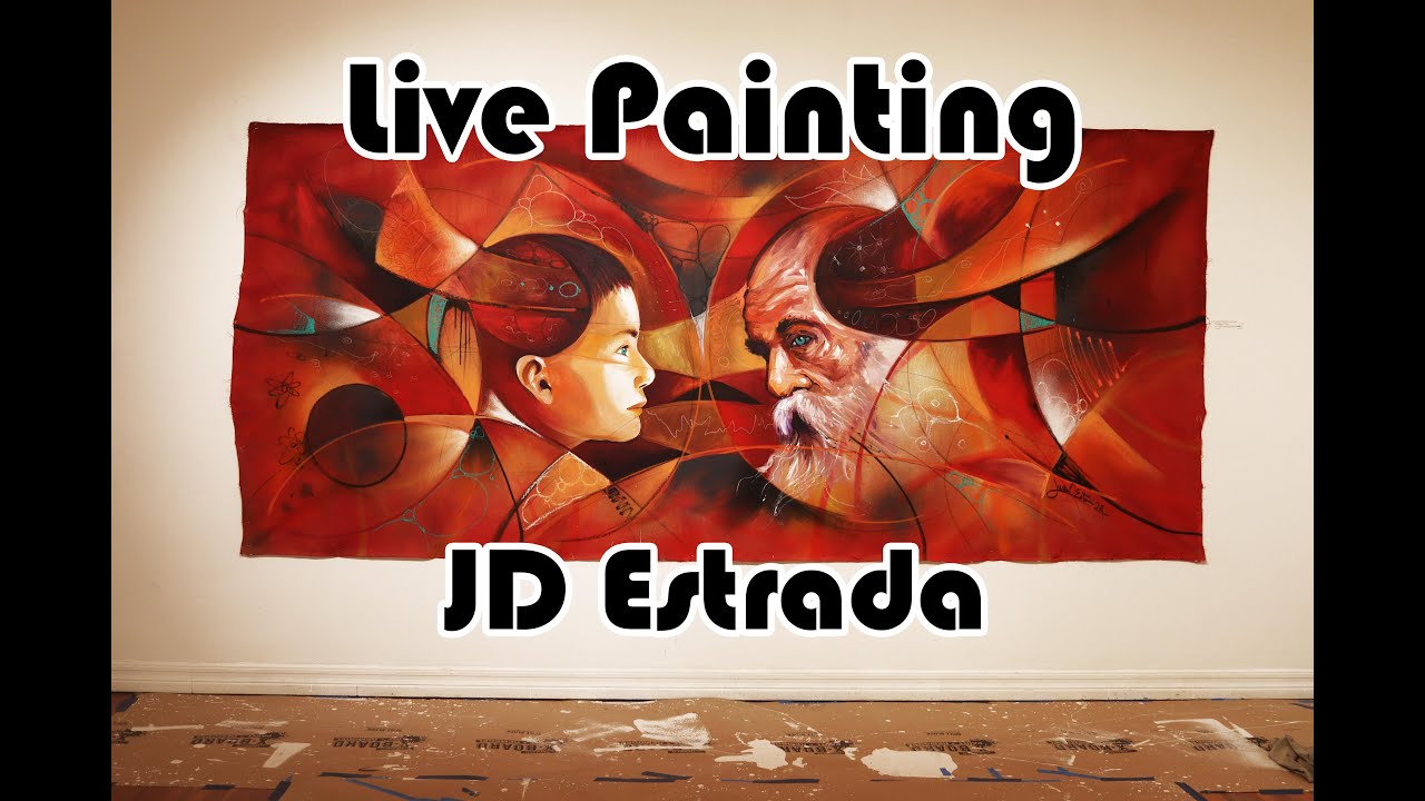 Live Painting JD Estrada at Mission Cultural Center for Latino Arts in ...
