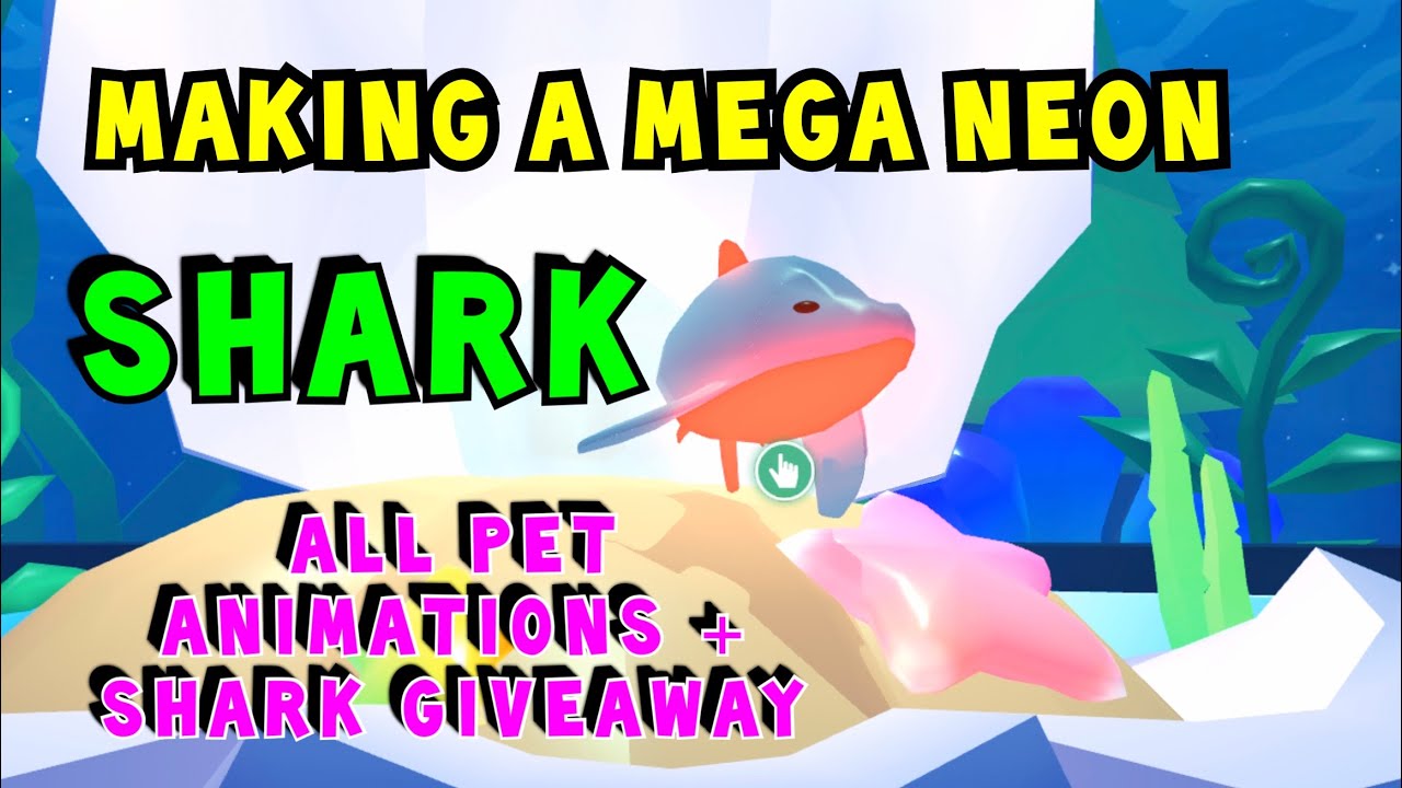 MAKING A MEGA NEON SHARK IN ADOPT ME! - YouTube