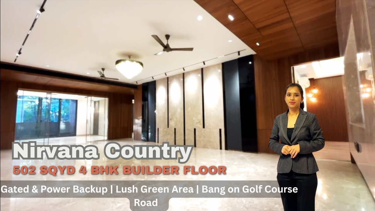 Inside a Modern Luxury Builder Floor - Gurgaon, Nirvana Country! with Spectacular Greenery View ...