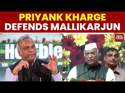 Mallikarjun Kharge Row Deepens! Priyank Kharge Defends Congress Chief | India Today News