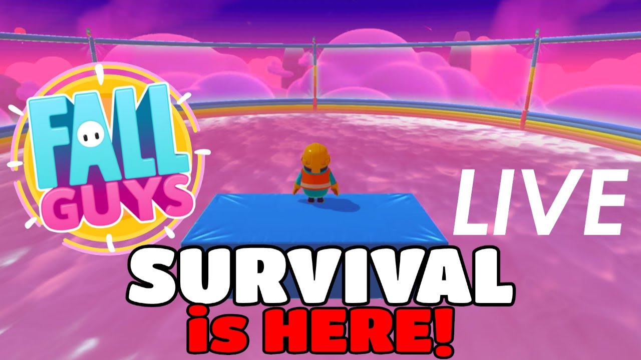 FALL GUYS LIVE | SURVIVAL is HERE! | LIVE STREAM (PS4) #fallguys - YouTube