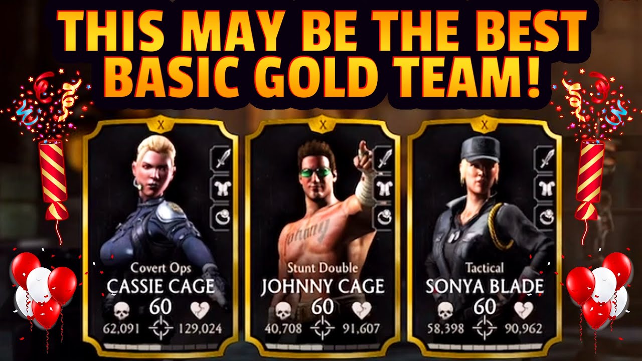 MK Mobile. Is This The Best Basic Gold Team? Tactical Sonya is Actually ...