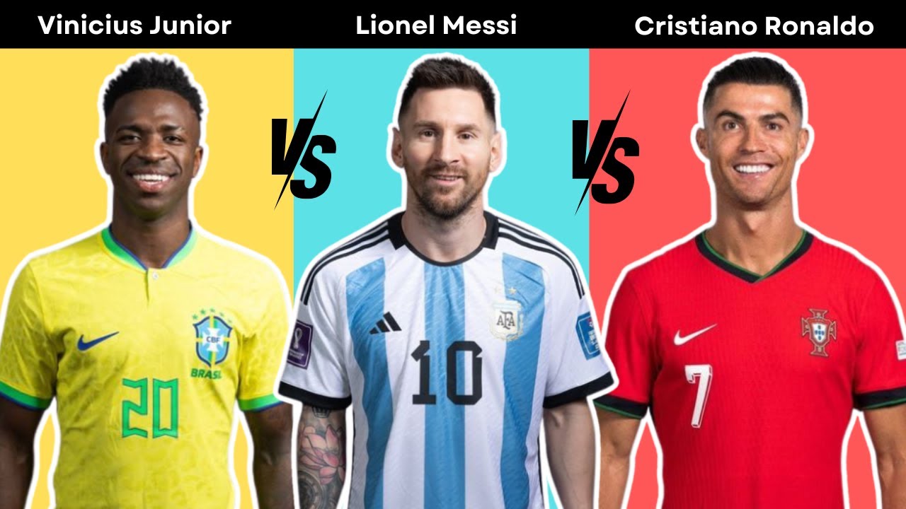 Comparison : Vinicius Junior vs Lionel Messi vs Cristiano Ronaldo - YouTube