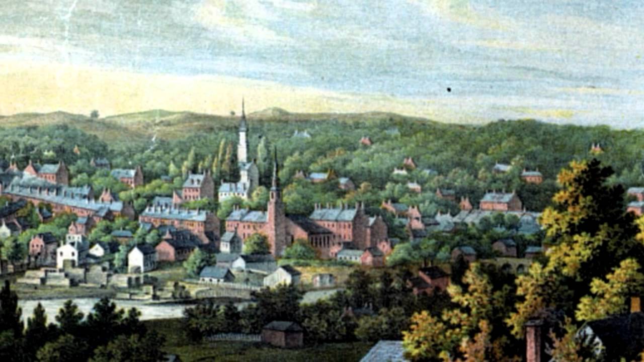Georgetown Washington DC 1855 Panoramic Bird's Eye View Map 7447 - YouTube