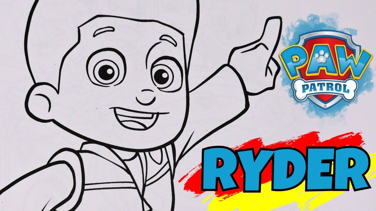 Paw Patrol Ryder| Ryder| Paw Patrol| Paw Patrol Coloring book| Ryder ...