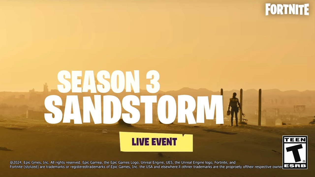 EVENT SANDSTORM in FORTNITE, STAGE 1! FALLOUT IN SEASON 3! TEASERE NOI ...