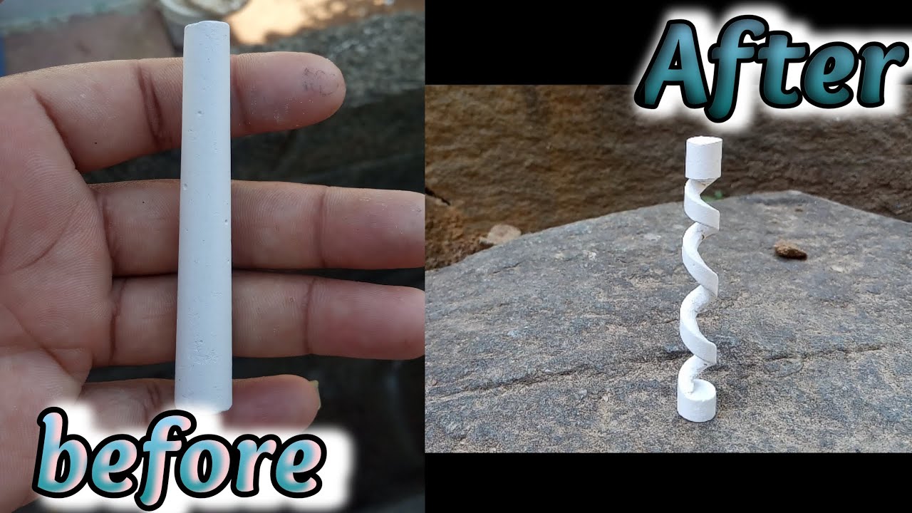 Chalk piece carving 😍😍|chalk micro art ️ ️ - YouTube