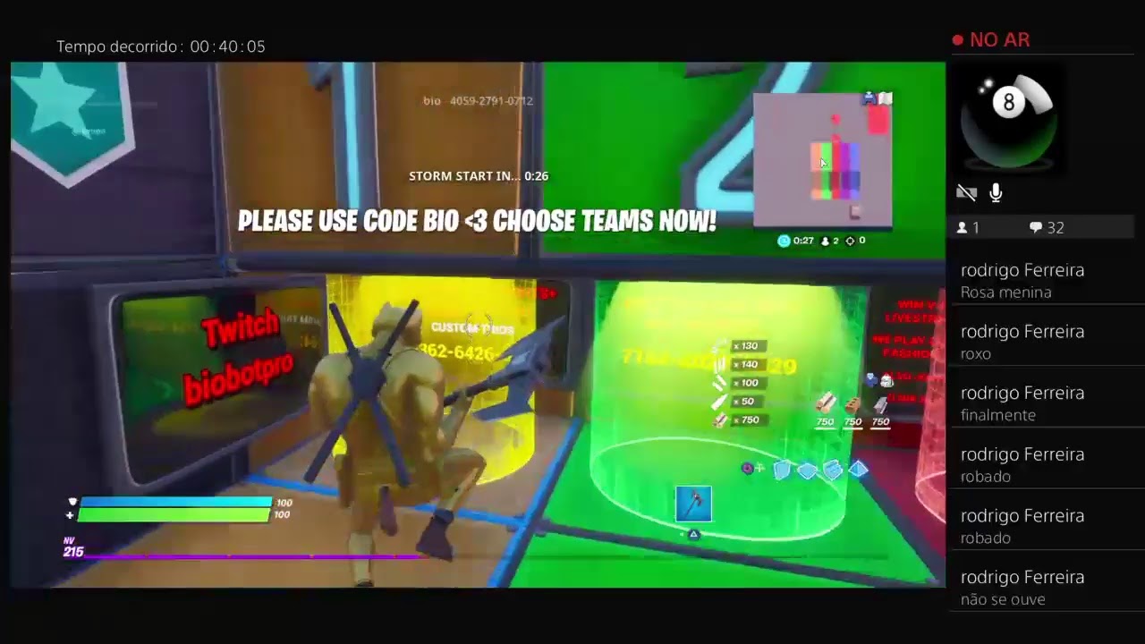 A jogar Fortnite mapa arena do flakes - YouTube