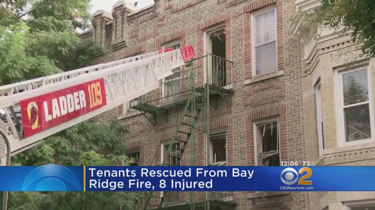 Tenants Rescued From Bay Ridge Fire - YouTube