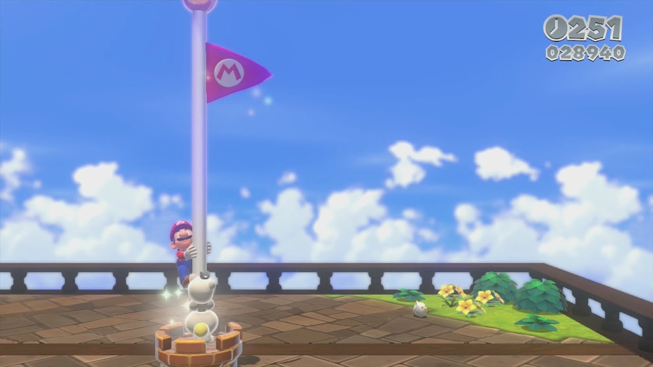 Super Mario 3D World (Wii U) - 25 - Floating Fuzzy Time Mine - YouTube