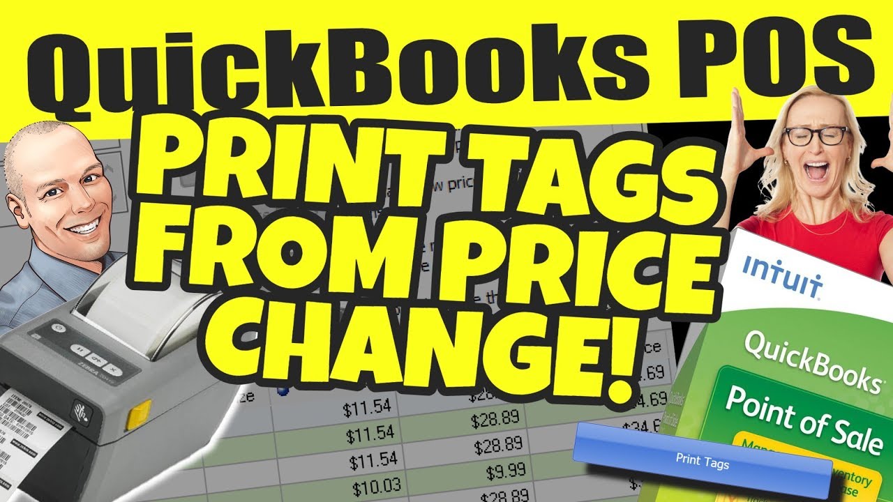 QuickBooks POS: Print Tags From Price Change - YouTube