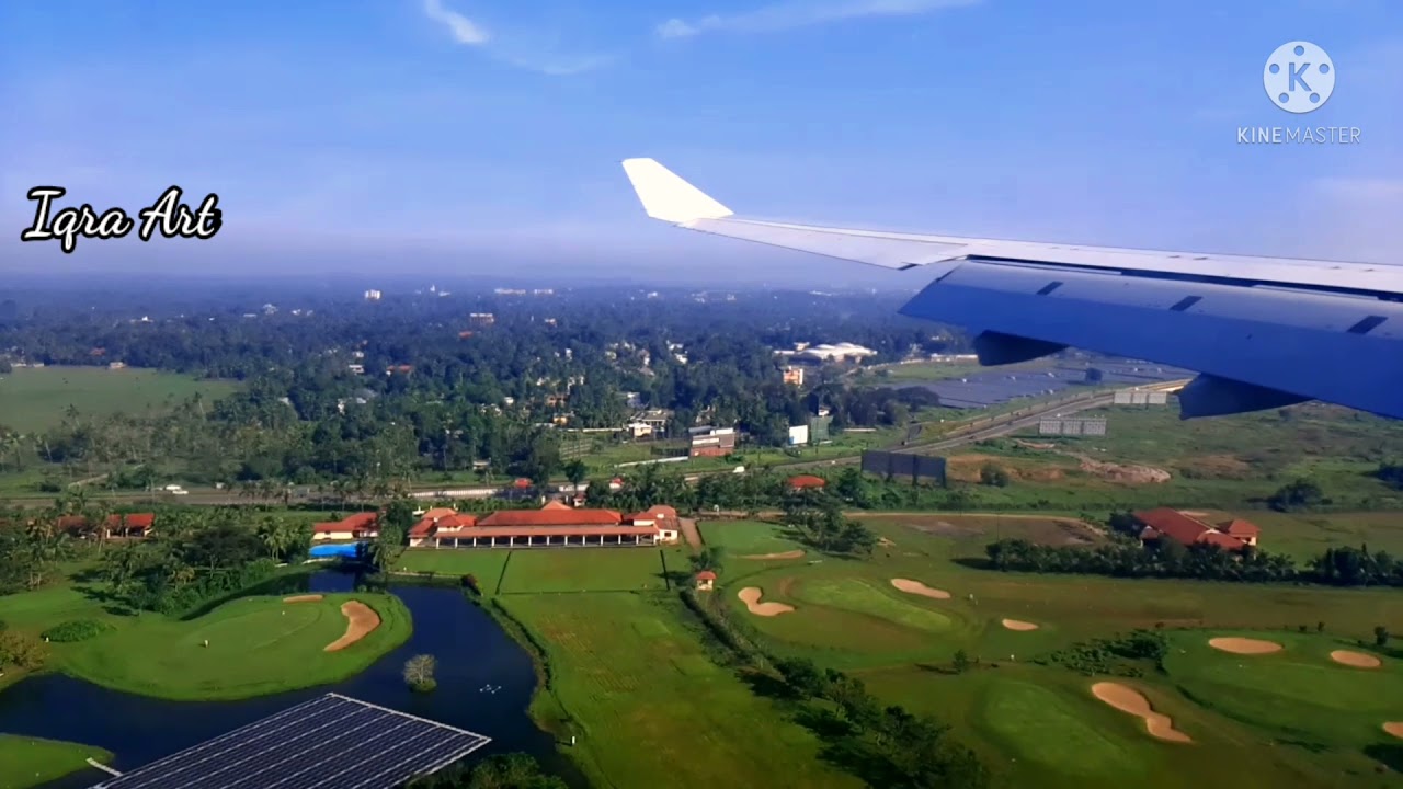 Kochi airport, flight landing. my vecation, nedumbassery kerala - YouTube