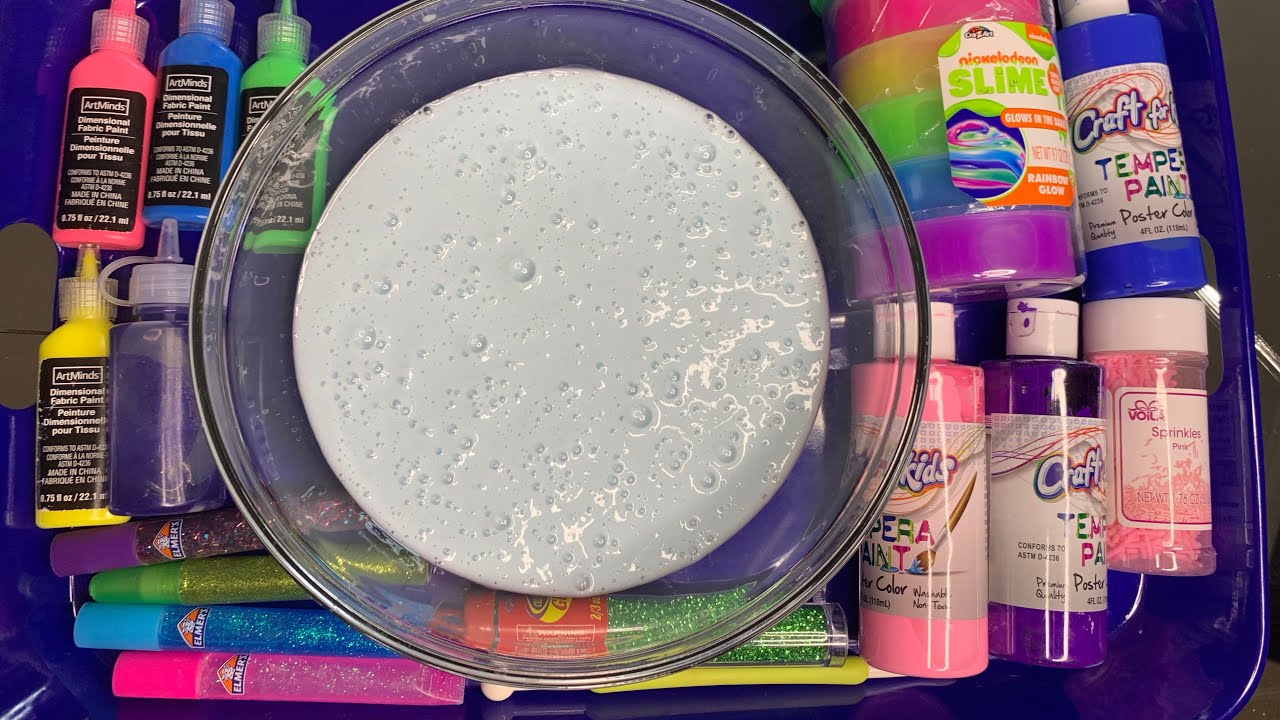 Mixing random stuff into slime! Most satisfying slime video#asmr # ...