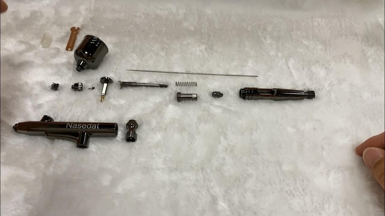 Nasedal NT-190 airbrush open and install - YouTube