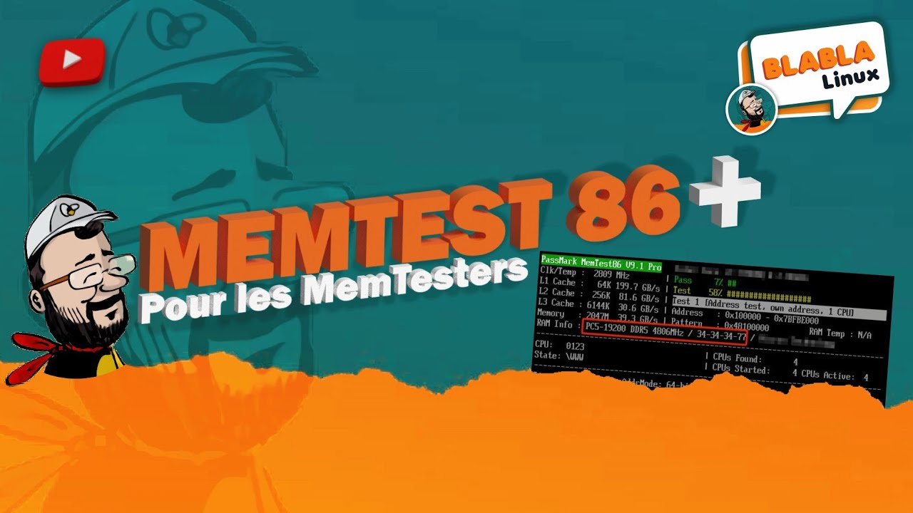 Memtest86+ & Memtester - YouTube