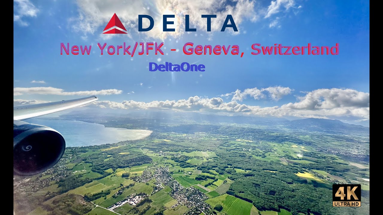 New York/JFK to Geneva, Switzerland in DeltaOne - 4K - YouTube