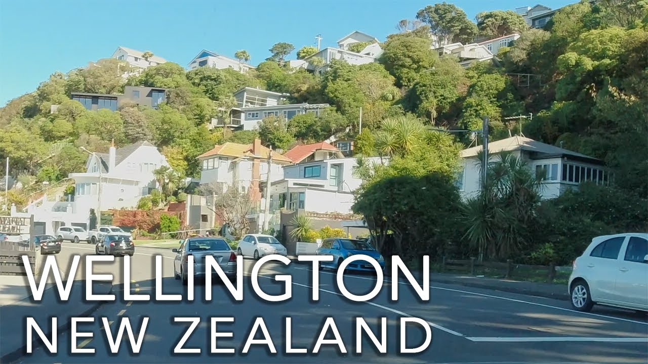 Wellington, New Zealand Driving Tour 4K | From Newlands to CBD to ...