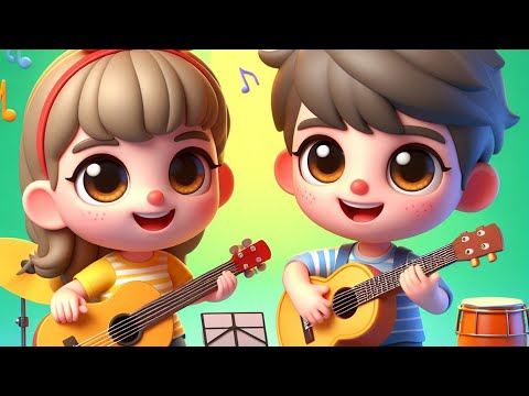 Kız ve oğlan güzel gitar çalıyor (30 DK) - Çocuk Şarkısı