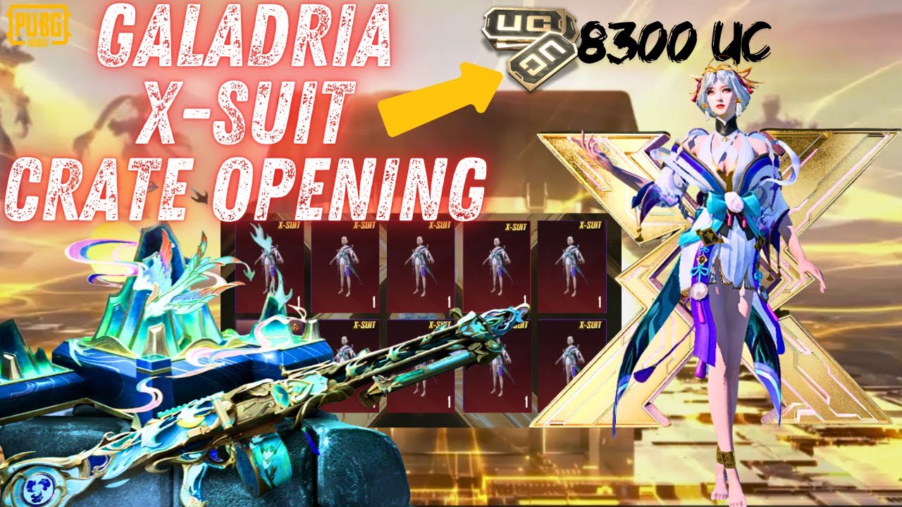 Galadria X-SUIT crate opening 🥵 Luckies yet 😍#pubgmobile #jigglypuffyt ...