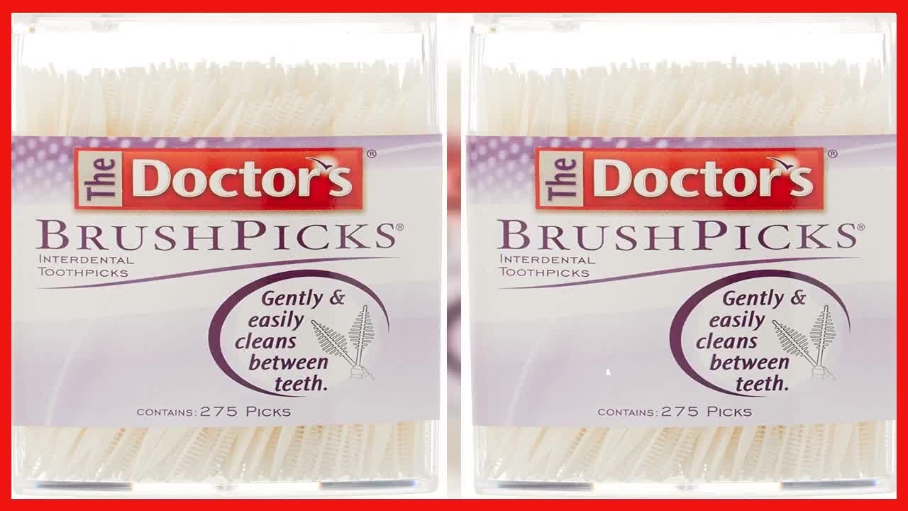 The Doctor's BrushPicks Interdental Toothpicks, Helps Fight Gingivitis ...
