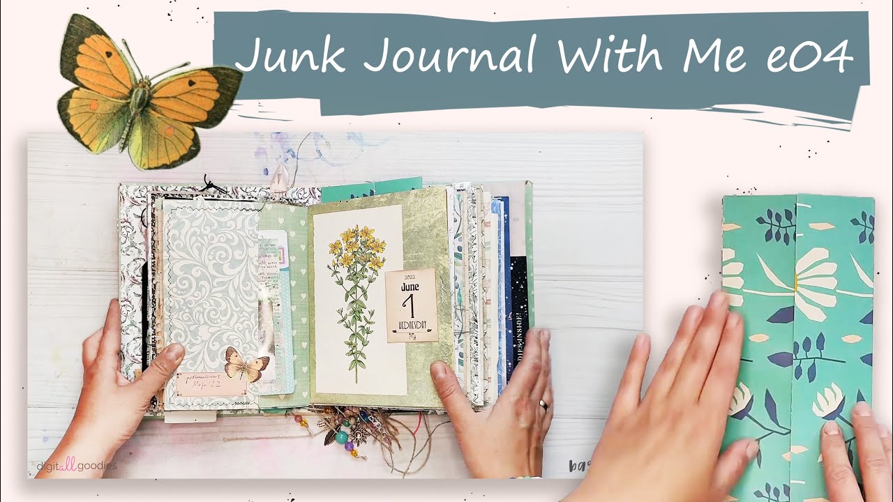 Junk Journal With Me 04 | mini photo album from tissue box - YouTube