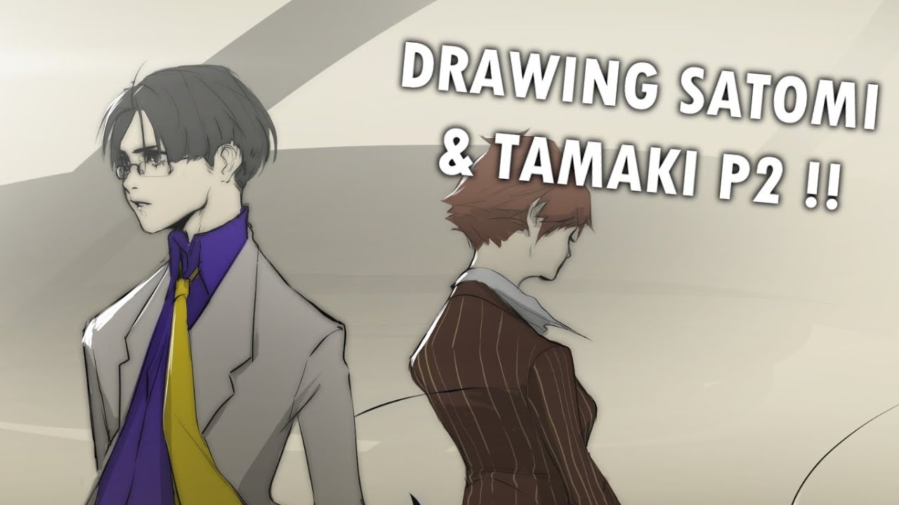 Drawing Satomi Tadashi & Tamaki Uchida P2 - Speed Drawing - YouTube