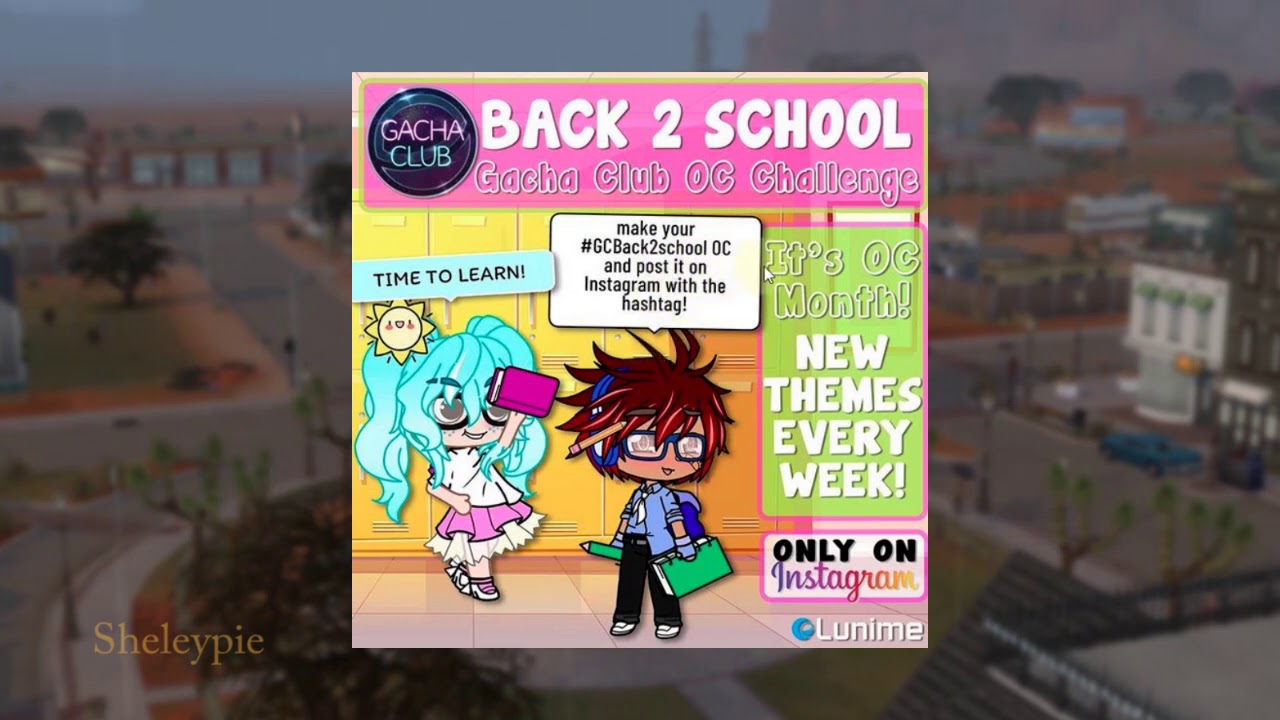 Gacha Club Back 2 School OC Challenge - YouTube