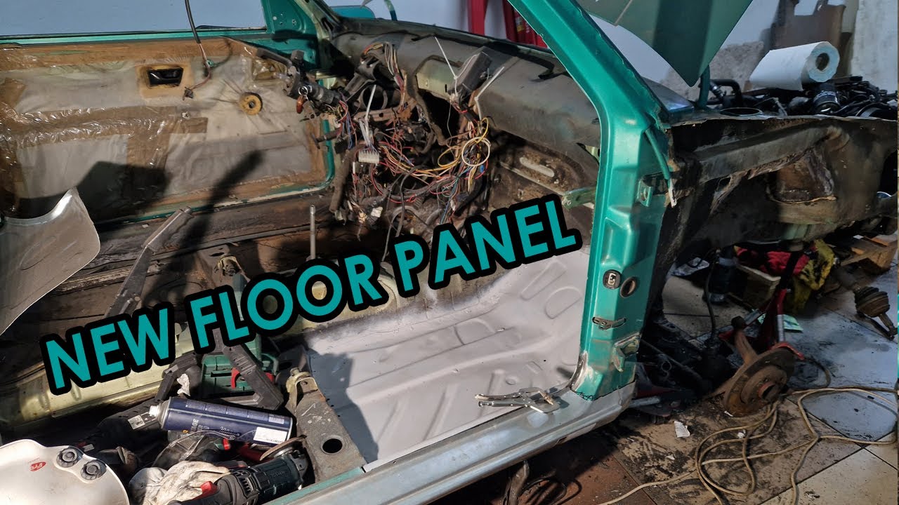 Fixing floor panel on Golf MK2 GTD - YouTube
