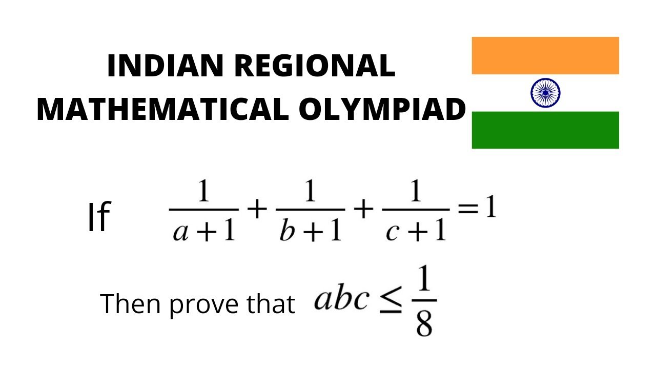 Indian mathematical Olympiad | INEQUALITY SERIES - YouTube