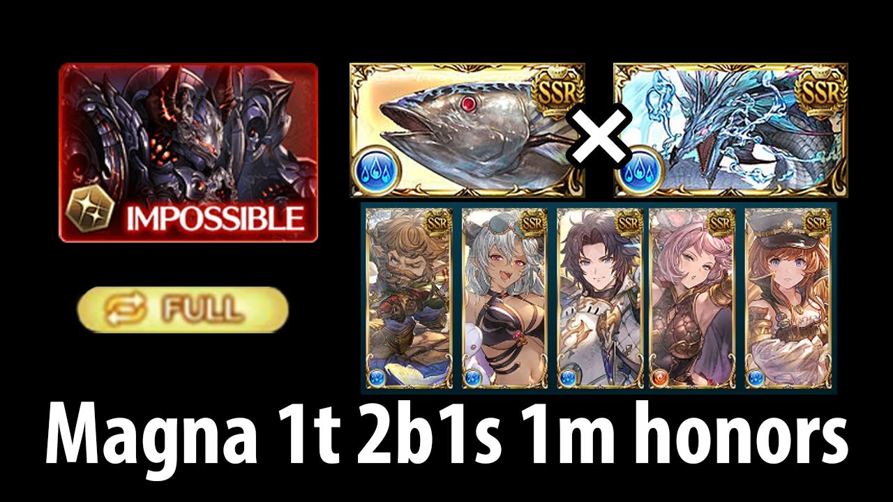 [GBF] Colossus Ira Magna 1t 2b1s 1m Honors - YouTube