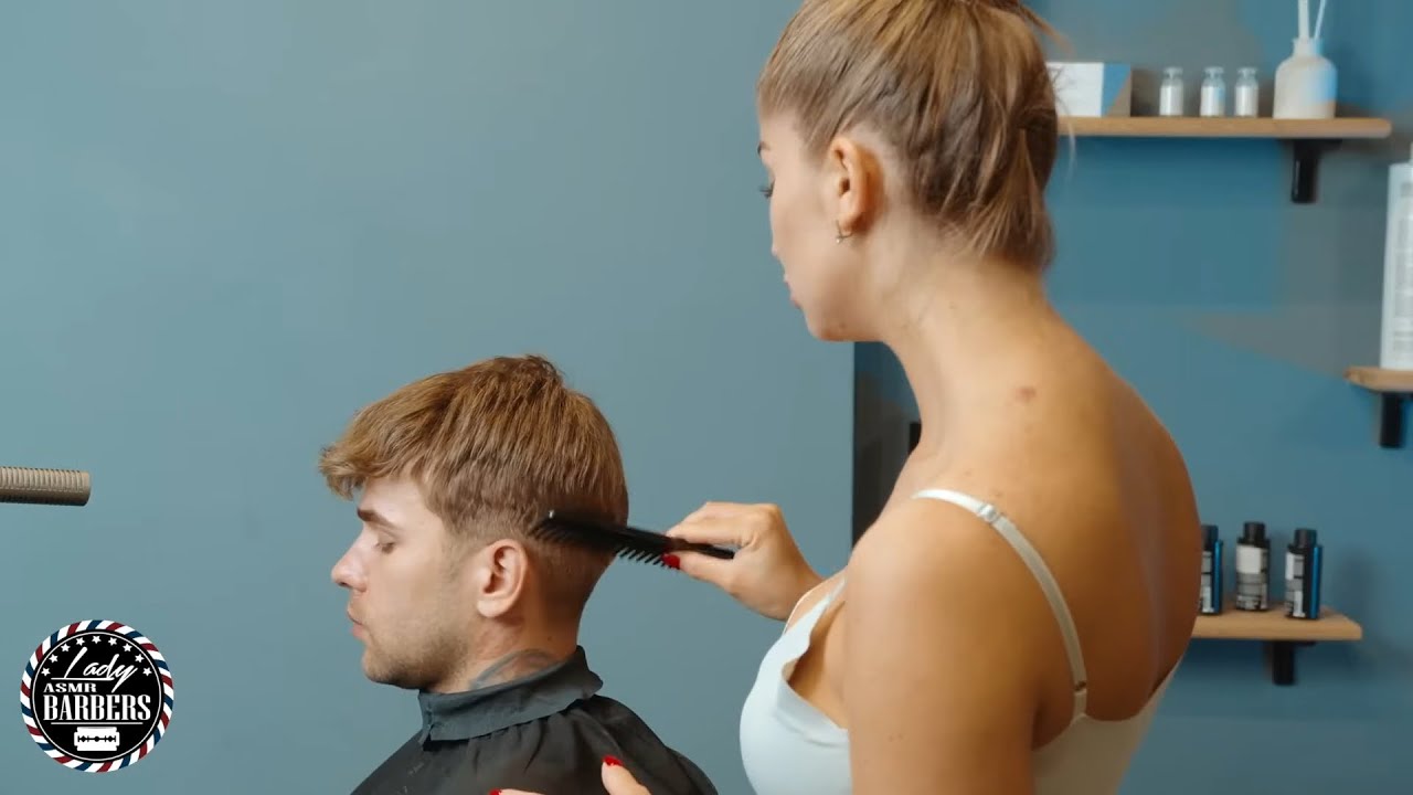 Deep Tranquility ASMR Massage by Barber Lady Olga - YouTube