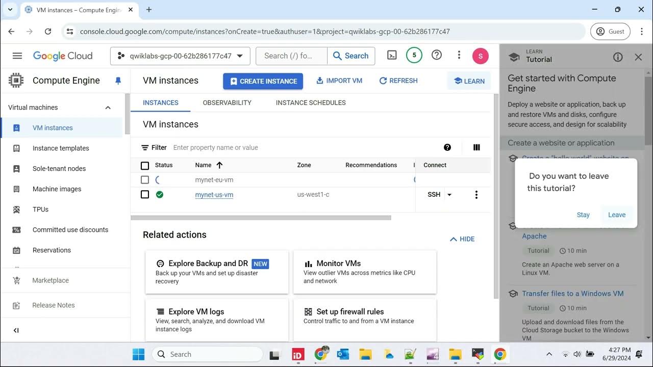 GCP Lab Series Getting Started with VPC Networking and Google Compute Engine - YouTube