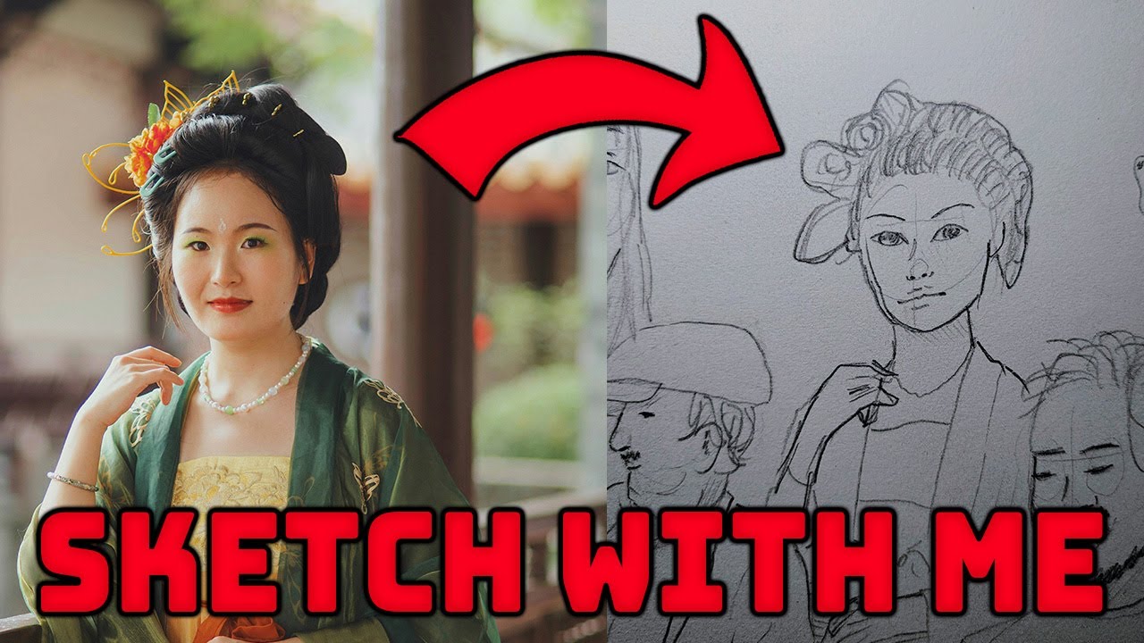 Learn how to sketch with a pencil | Daily sketching practice 26 - YouTube