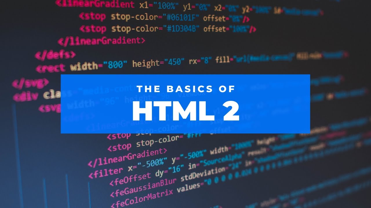 HTML Basics Part 2 - YouTube