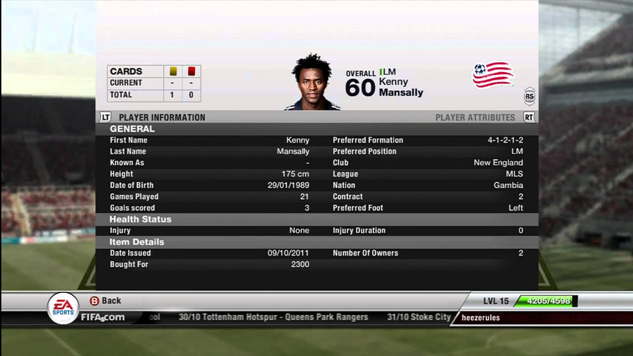 Fifa 12 best bronze squad! (HD) - YouTube