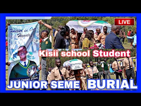 EMOTIONAL 💔 KISII SCHOOL BOYS BIDDING GOODBYE TO JUNIOR AKA EVANS SEME ...