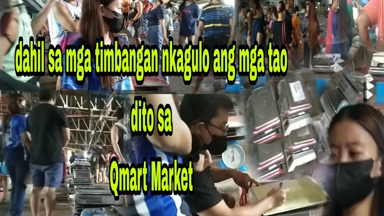 nagpa silyo kame nang mga timbangan nmin dto sa Qmart Market@RM TV ...