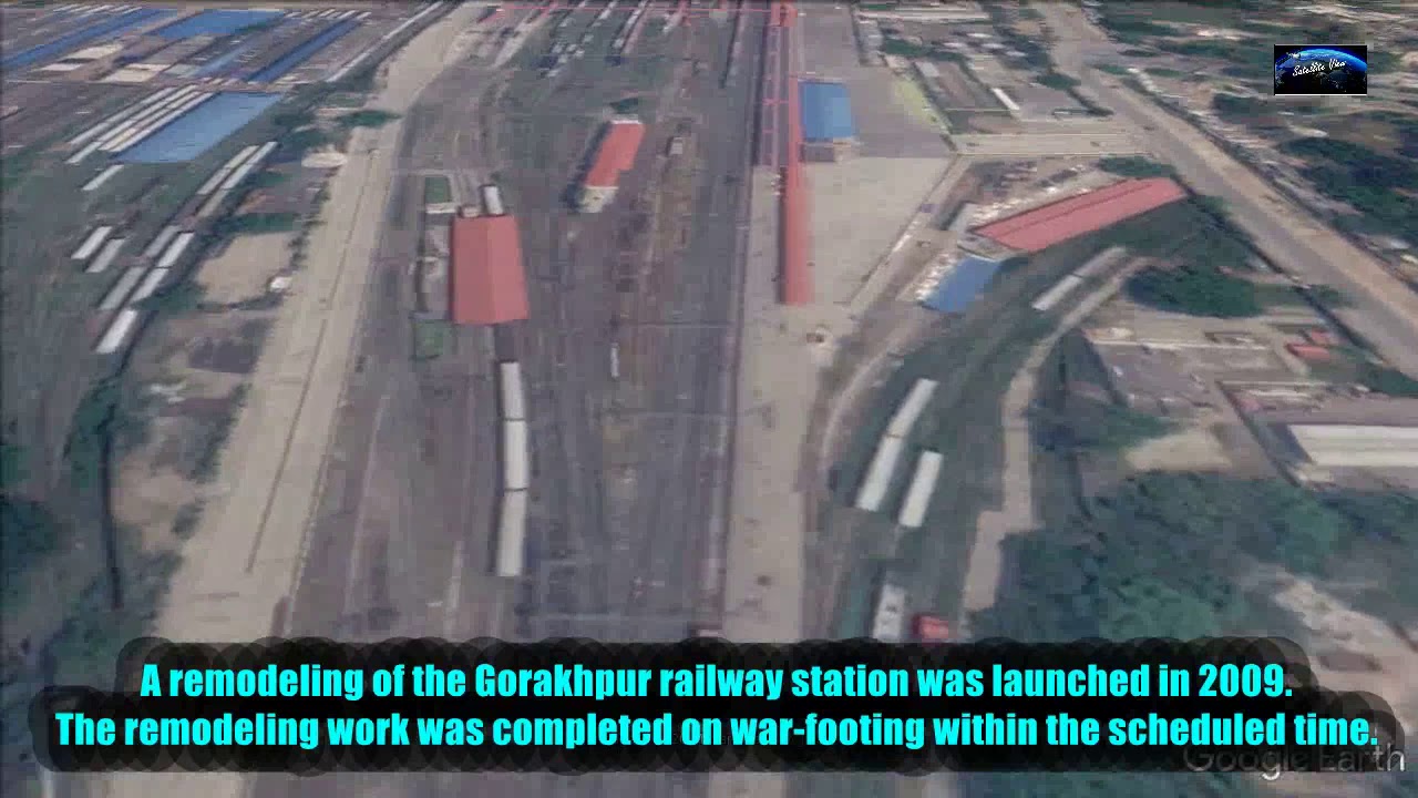 Worlds Longest Railway Platform Gorakhpur Satellite View Earth From worlds-longest-railway-platform-gorakhpur-satellite-view-earth-from
