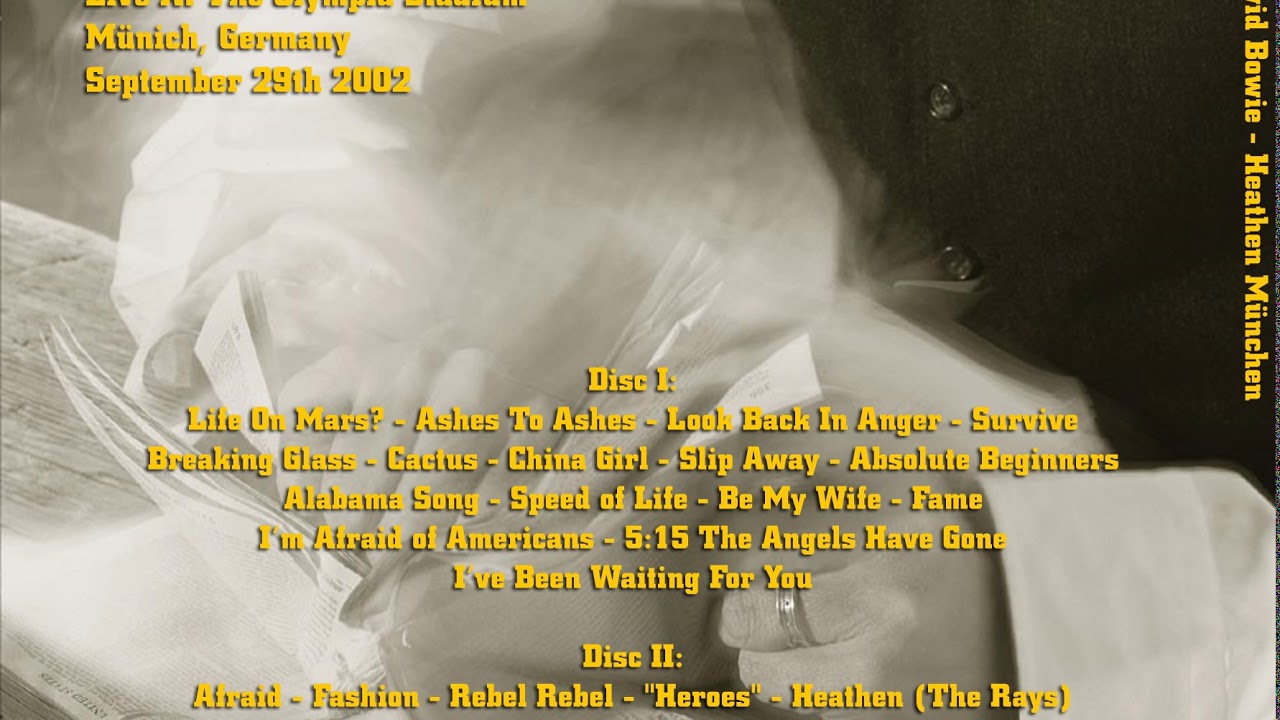 David Bowie Munich sept 29th 2002 ( audio ) - YouTube