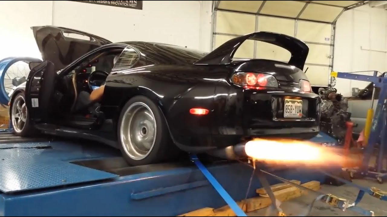 [HD]720 :900hp Supra single turbo Dyno - YouTube