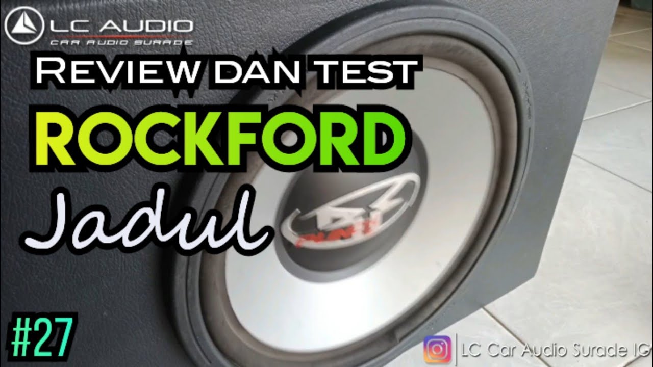 Jajal Subwoofer ROCKFORD 12 inch - YouTube