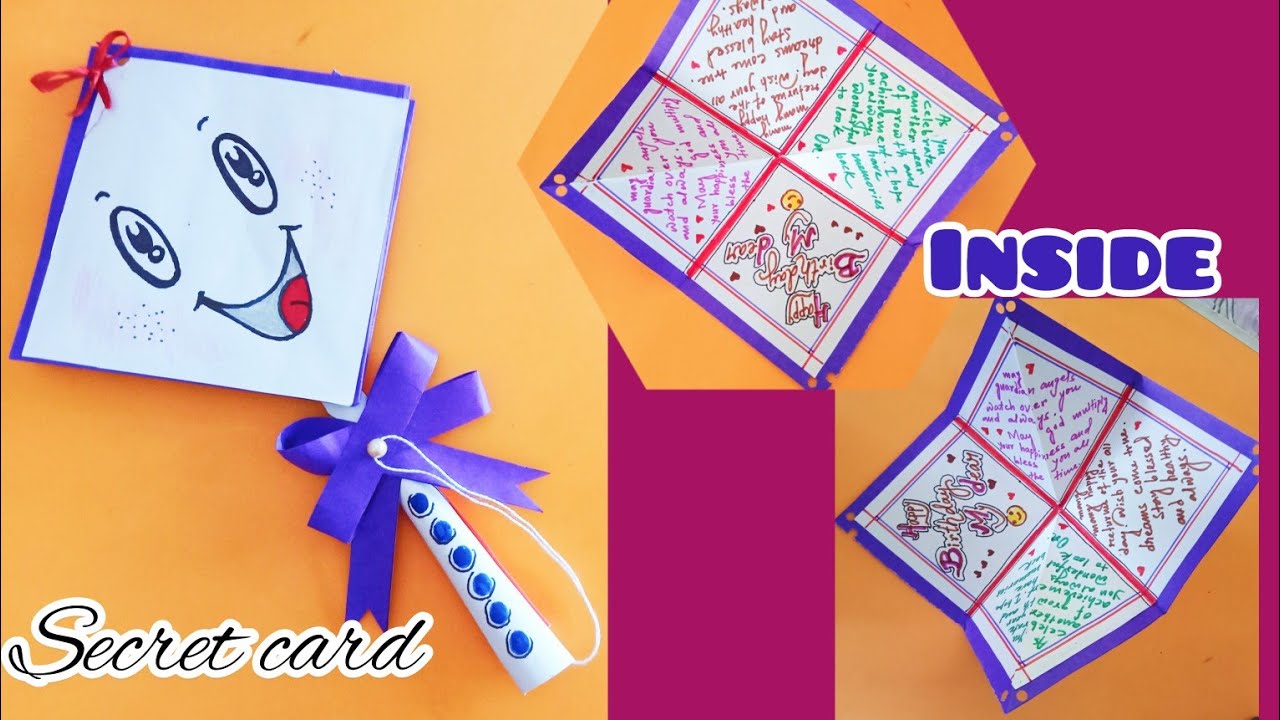 How To Make Secret Card For Boyfriend Easy Beautiful And Simple|How To ...