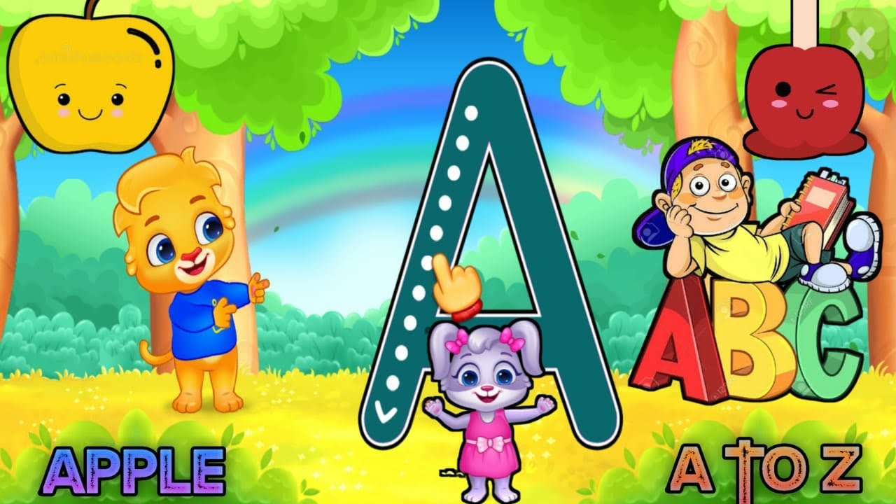 abcd,A for Apple,B for ball c for cat,alphabet phonics song,abcde kids ...
