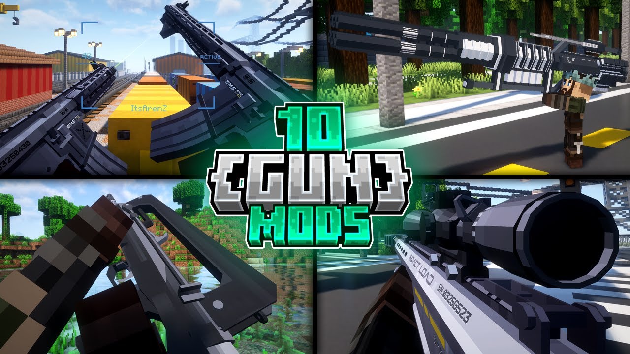 Top 10 New Minecraft Gun Mods ! (2025) - YouTube