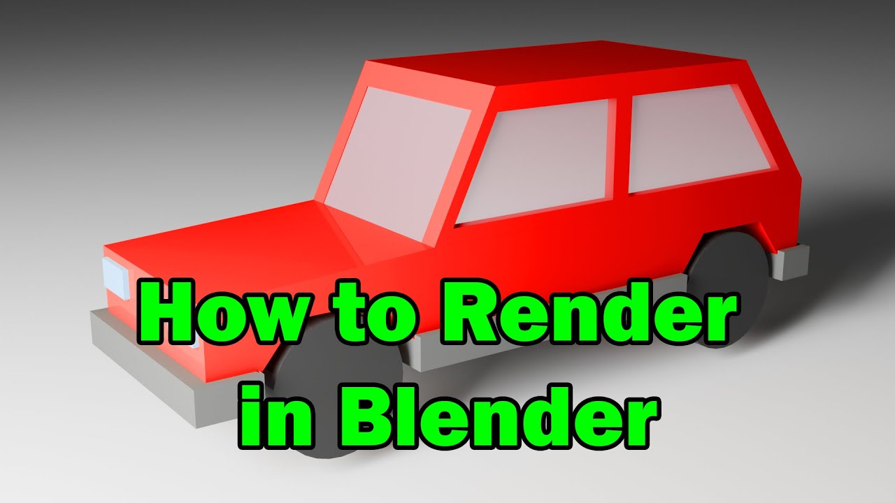 How to Render in Blender | Step by step - YouTube