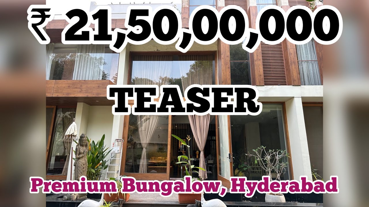 21.5 Cr Premium Villa tour | TEASER | Villa like a Palace | Whisper ...