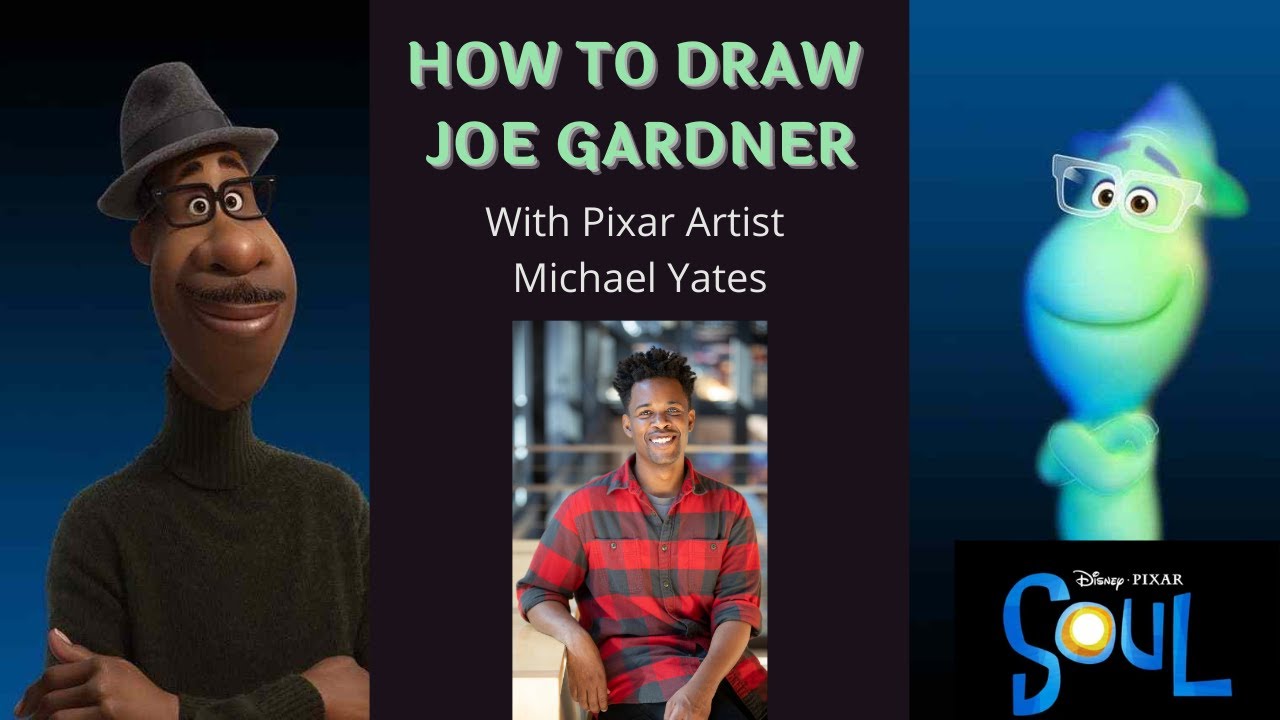 How To Draw Joe Gardner From Soul with Pixar Artist Michael Yates - YouTube