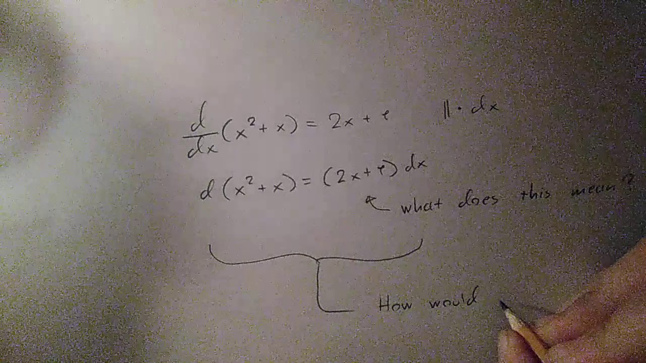 What Does F x dx Mean YouTube