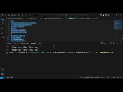 Tugas ALPRO 2 Section A (Struct of Array data absensi) - YouTube