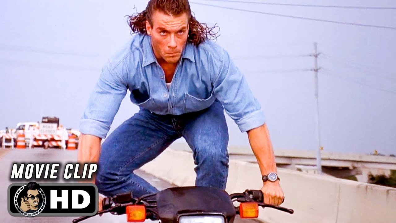 JCVD Motorcycle Action Scene | HARD TARGET (1993) Movie CLIP HD - YouTube